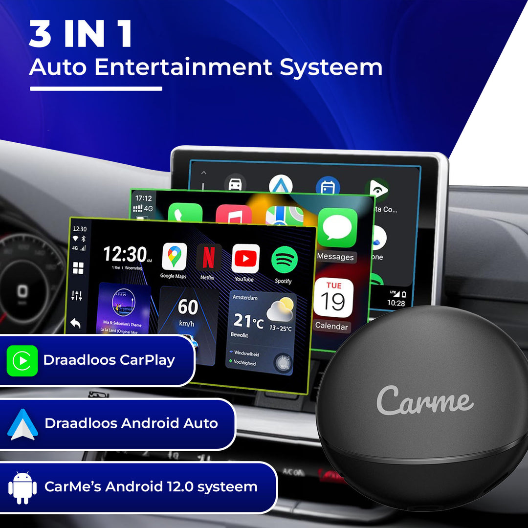 CarMe CarPlay AI Box - Kijk Youtube & Netflix in de Auto